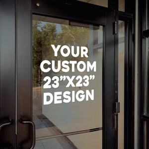 Personalized Business Window Decal - Your Company Name, Logo, Phone ...