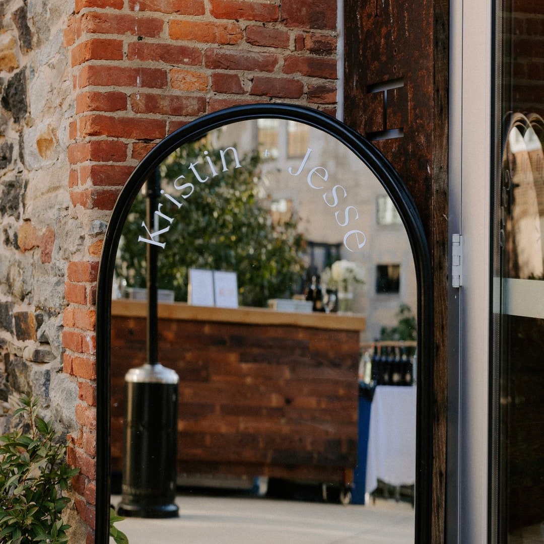 Curved Mirror Decal / Customizable Arch Mirror Sticker / Create Your ...