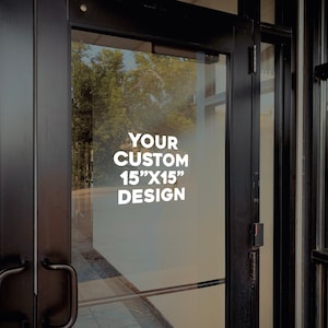 Customizable Business Window Decal / Your Name or Logo / Create Your ...