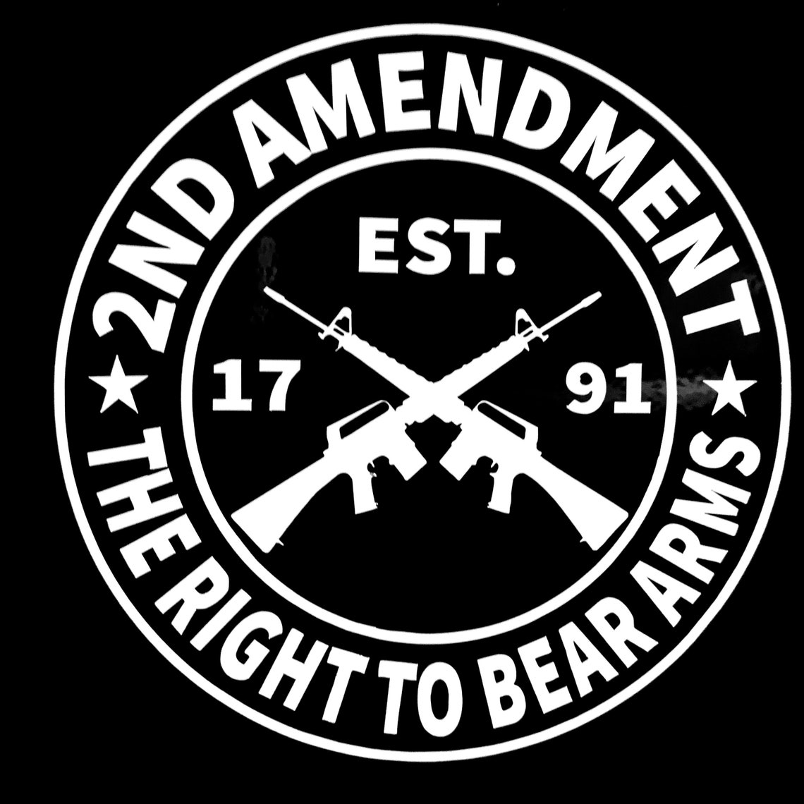 2nd Amendment Decal Sticker / No background | Etsy