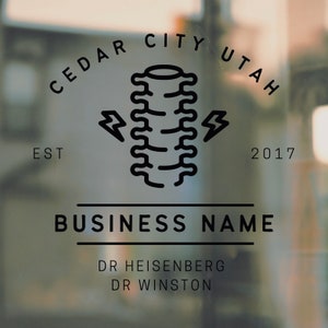 Customizable Office Window Decal / Your Company Name or Logo Storefront ...