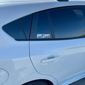 Not Fast Just Loud Decal Sticker / JDM Drift Stance Anime Window Laptop ...