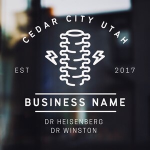 Customizable Office Window Decal / Your Company Name or Logo Storefront ...