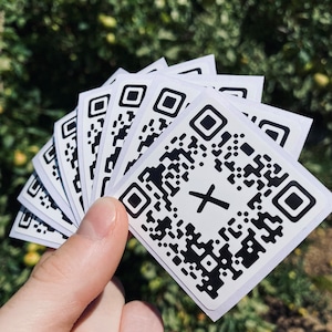 Calcomanías de códigos QR a prueba de agua / Se adhieren a vidrio ...