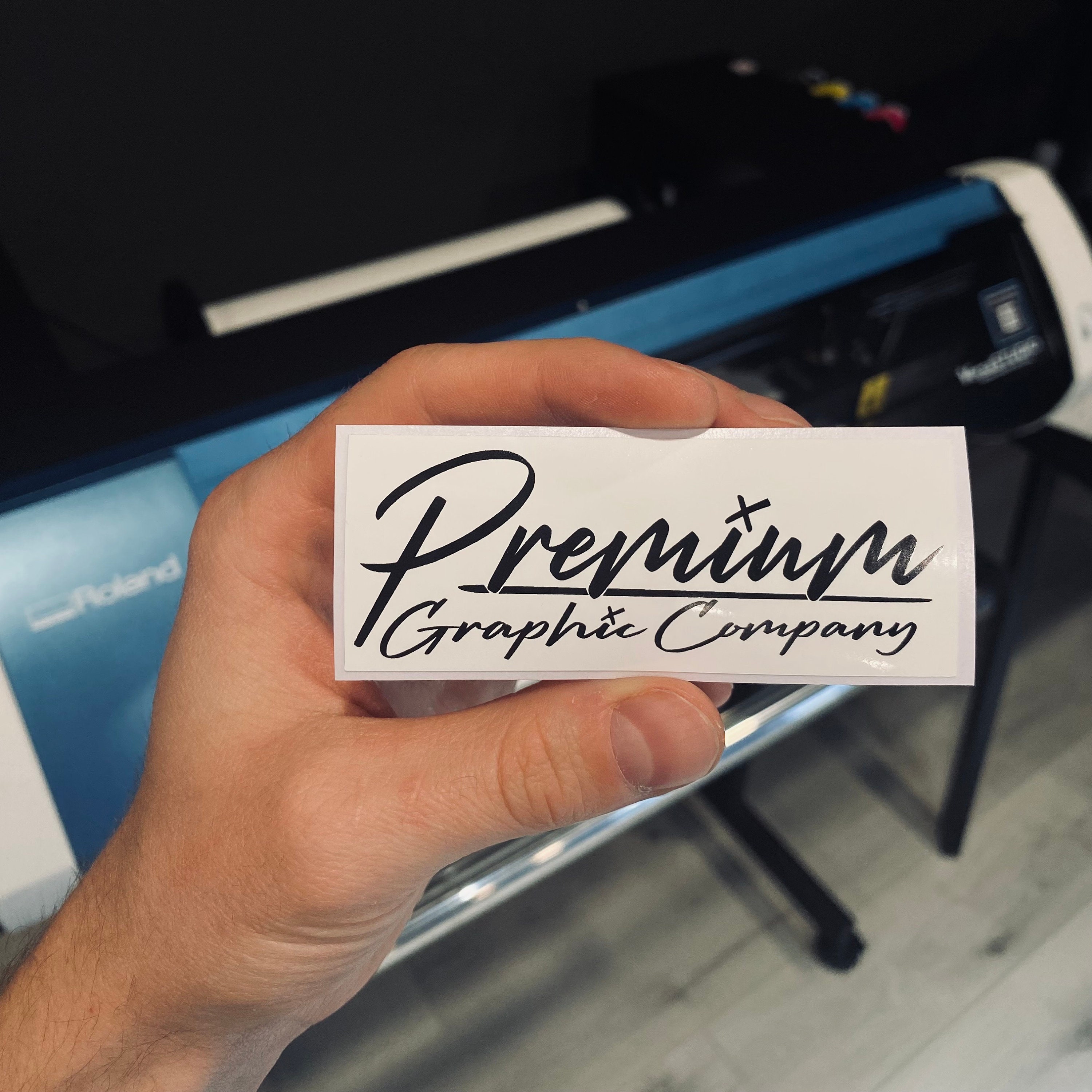 Full Color Stickers No Minimum / Your Logo or Artwork / Sticks to Glass ...
