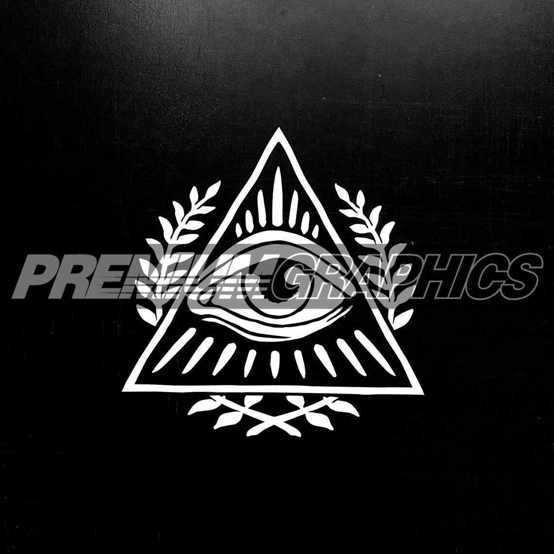 All Seeing Eye Decal Sticker / Drawn by Hand / Window Body - Etsy