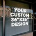 Customizable Window Decal / Create Your Own Vinyl Sign / Your Company ...