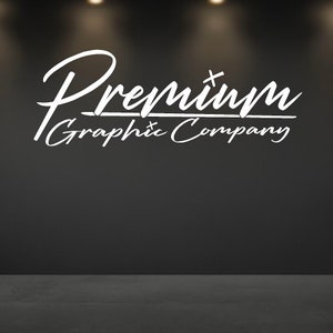 Custom Interior Wall Vinyl Decal / Your Business Logo / Personalized ...