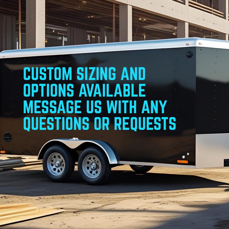 Custom Trailer Branding Packages / Your Company Name or Logo Vinyl ...