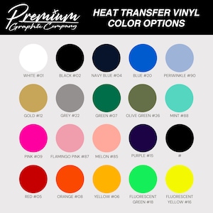 Custom Iron on Heat Transfer Vinyl - Your Logo, Image or Text HTV ...