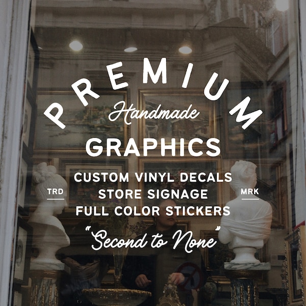 Vintage Window Decal - Etsy