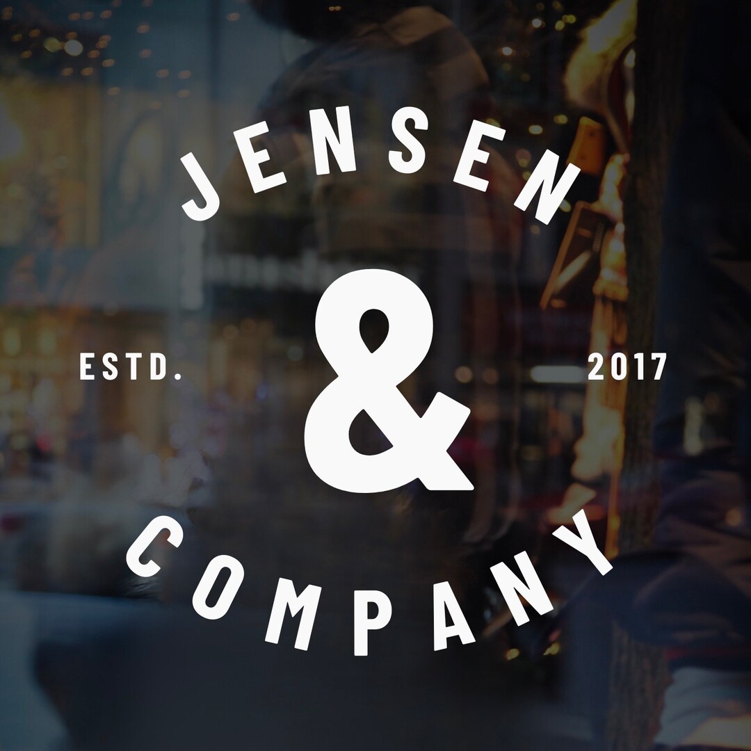 Customizable Company Decal / DIY Business Sign / Your Name or Logo ...