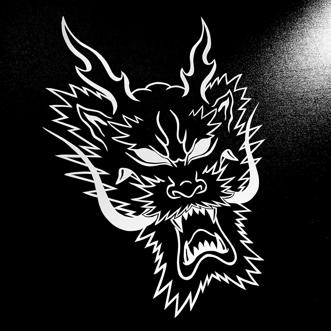 Dragon Decal Sticker / Drawn by Hand / Window Body Windshield - Etsy