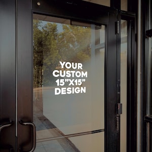 Custom Business Decal - Storefront Logo - Personalized Vinyl Lettering ...