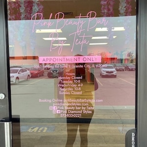 Customizable Business Window Decal / Your Name or Logo / Create Your ...