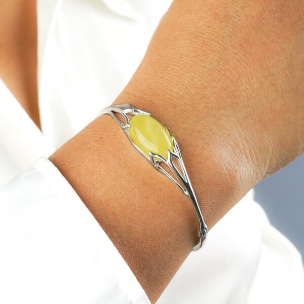 Amber Bangle - Etsy