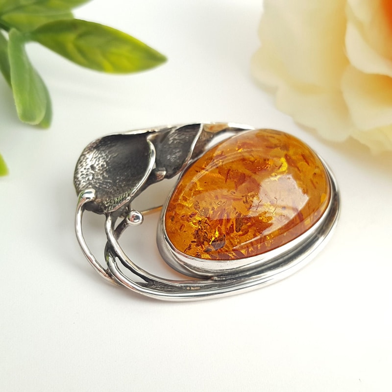 Amber Pin - Etsy