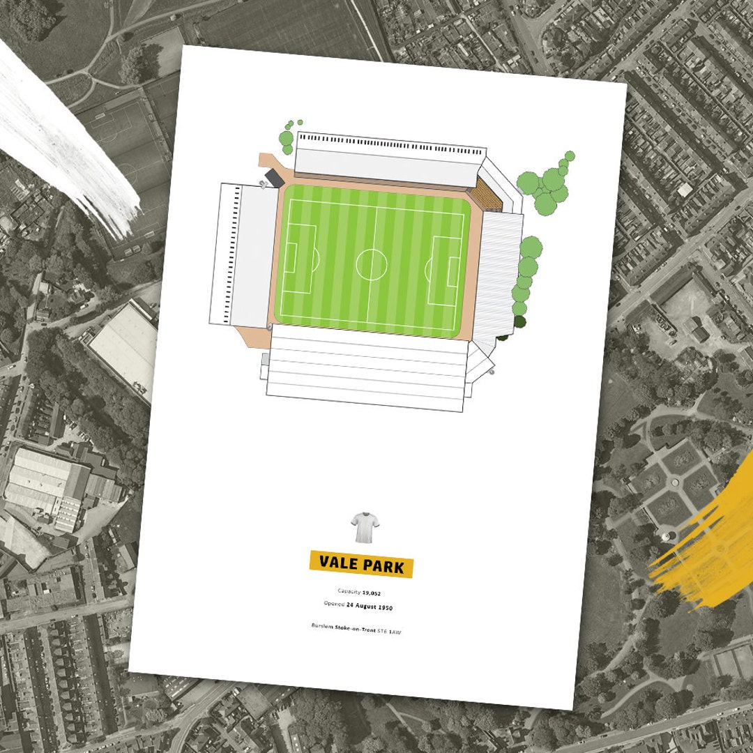 Vale Park Stadium Print Presentation Print Gifts Wall - Etsy