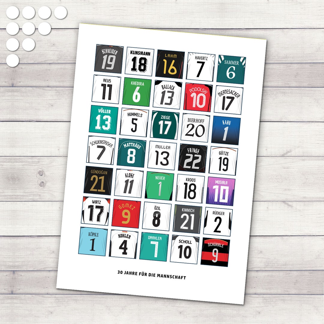 Germany - 30 Years - Legends Print - Gifts - Wall Art - Retro - Poster ...