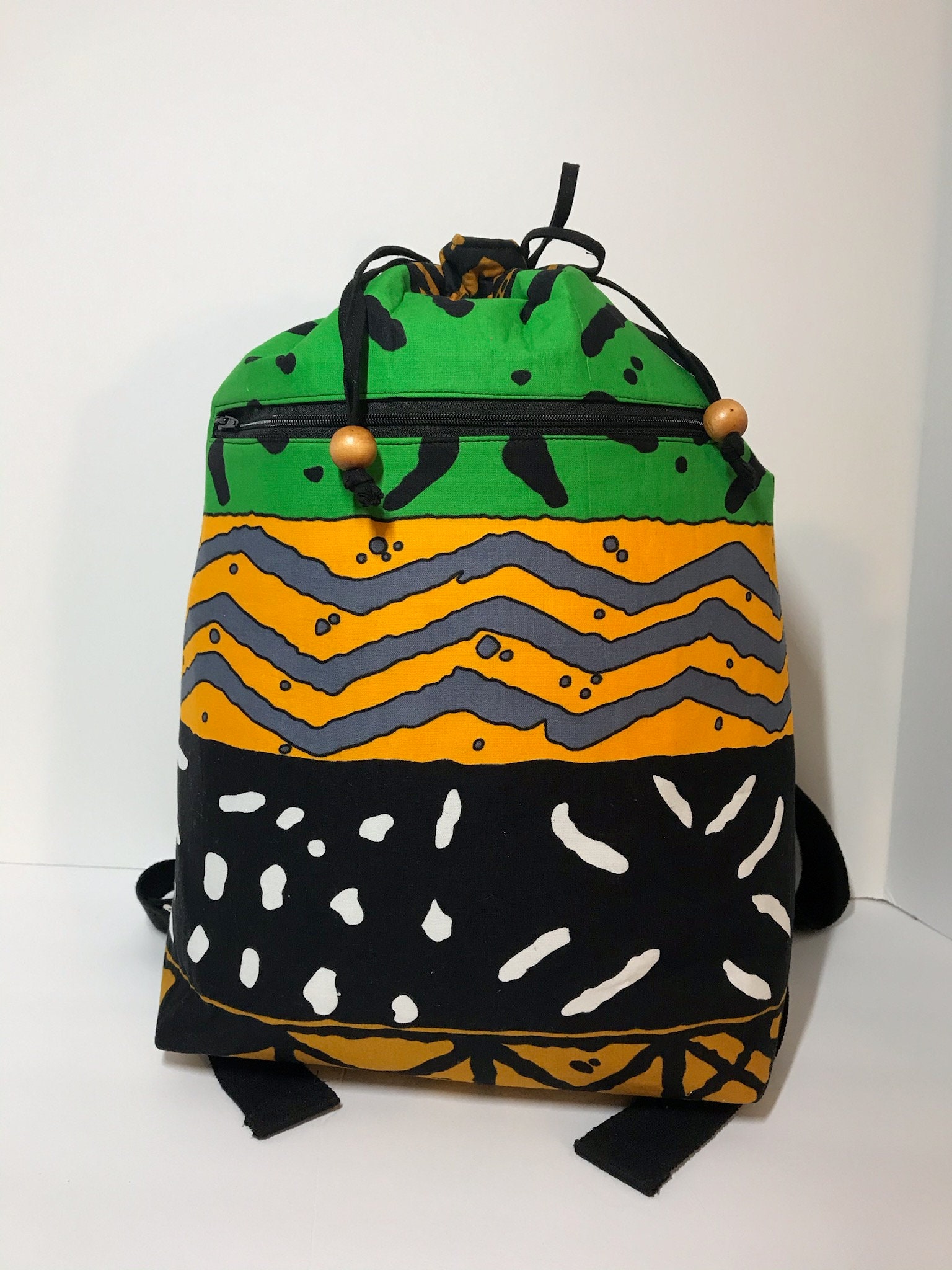 African Print Back Packs - Etsy