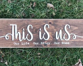 This is us wood sign | Etsy