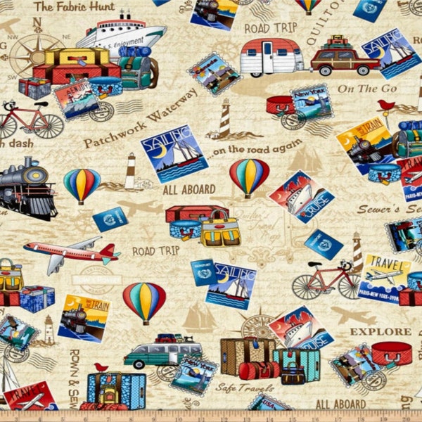 Travel Fabric - Etsy
