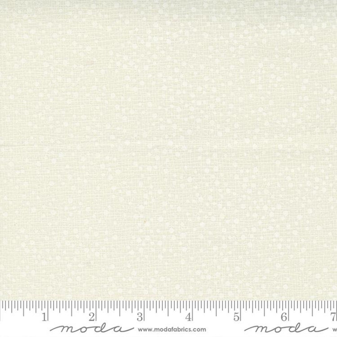 Winterly Thatched Dotty Dots Texture in Cream by Robin Pickens for Moda ...