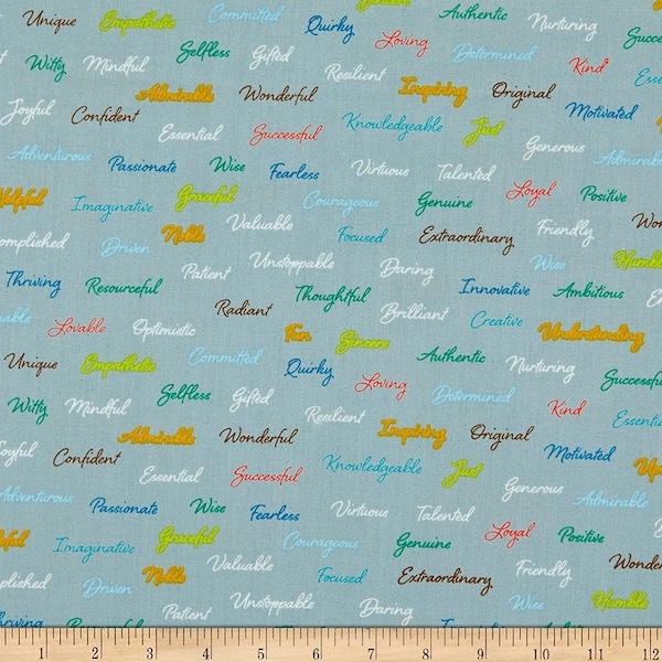 Text Print Fabric - Etsy