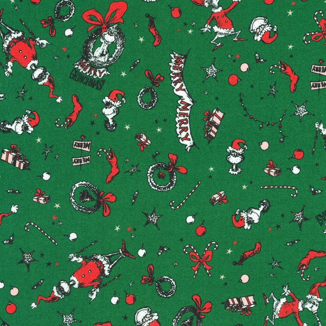 Dr Seuss How the Grinch Stole Christmas Tossed Grinch Objects in ...