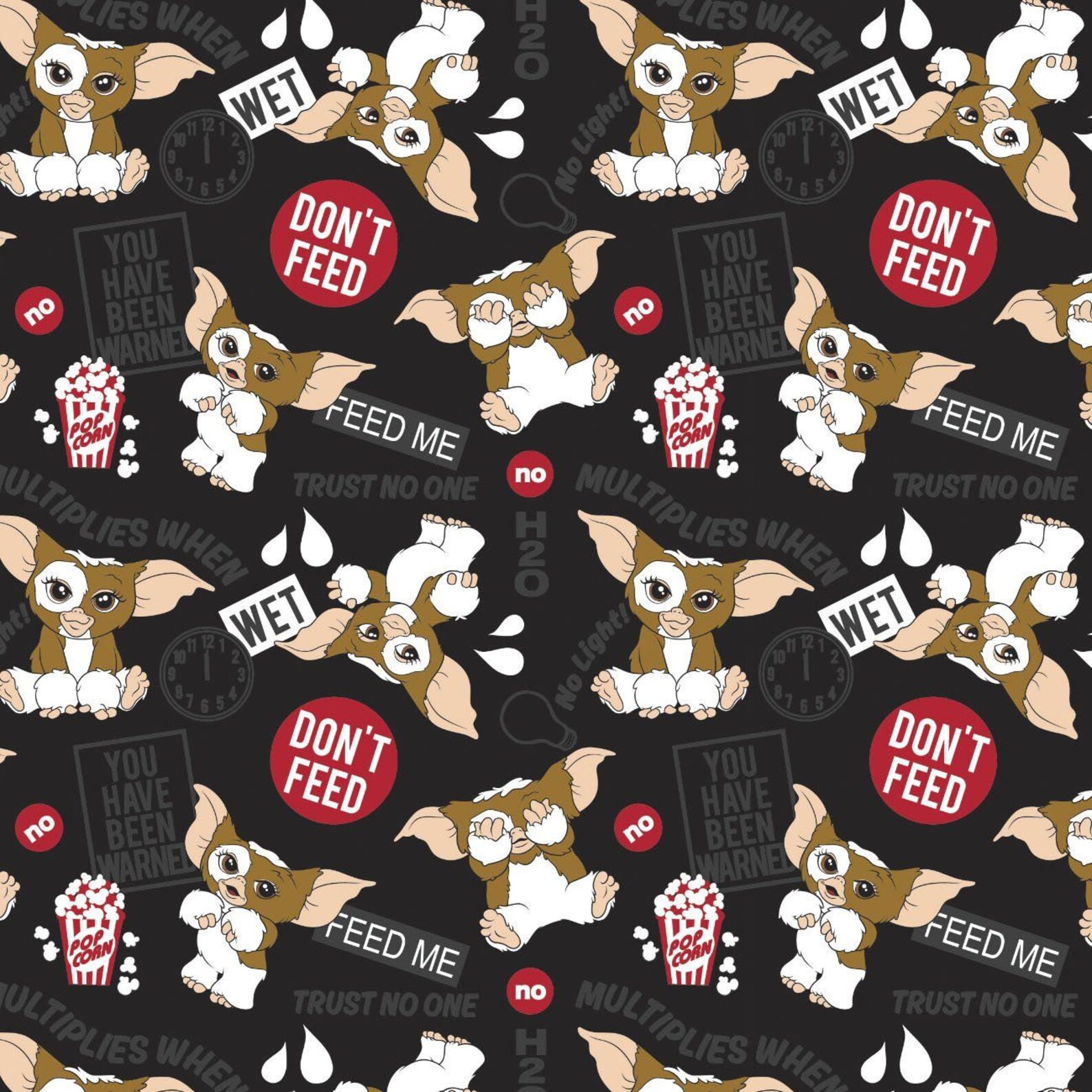 Gremlins Rules in Black Halloweenby Camelot Fabrics 44 Inches - Etsy