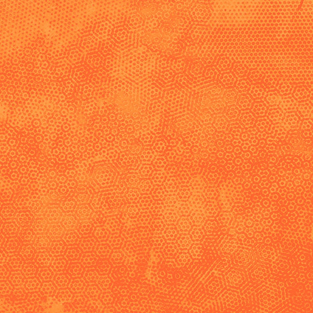 Dimples Tonal Blender in Persimmon Orange by Gail Kessler for Andover ...