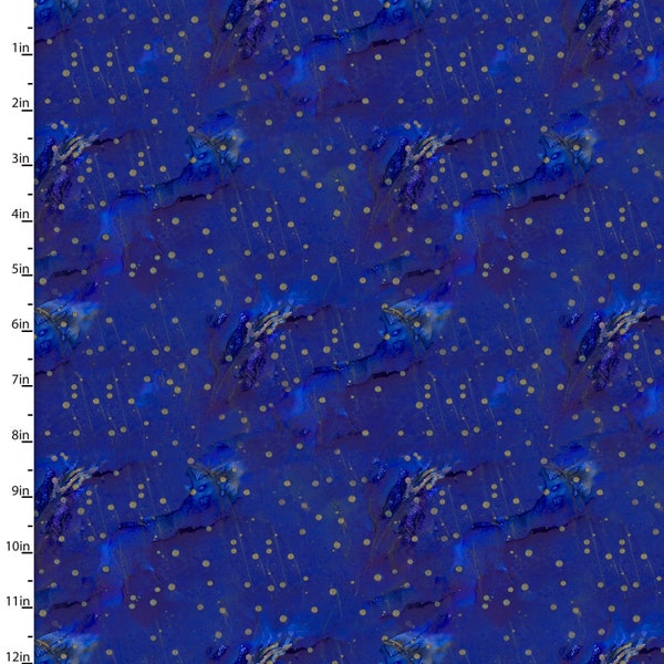 Navy and Gold Fabric - Etsy