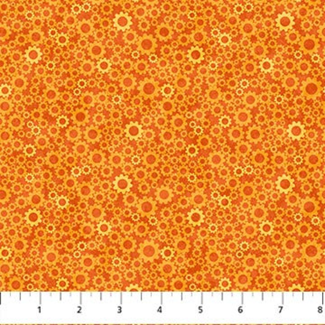 Build Your Own World Bolts in Orange by Northcott Studio 44 Inches Wide ...