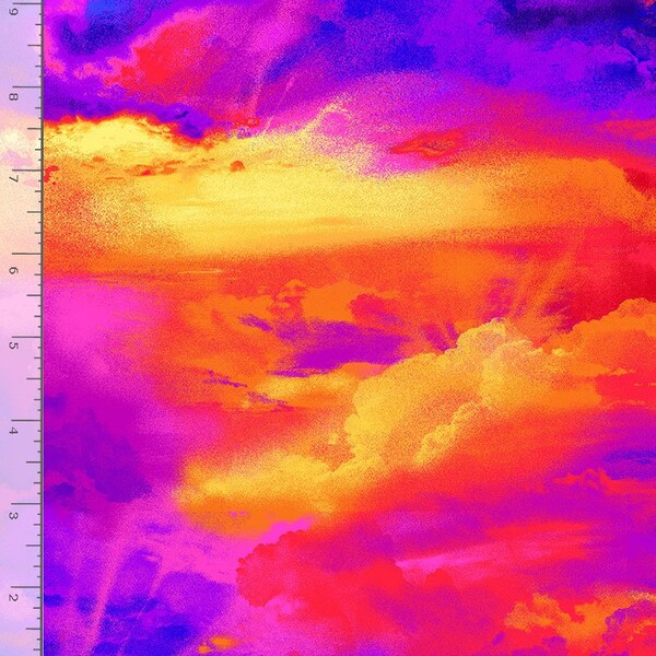 Sunset Fabric - Etsy