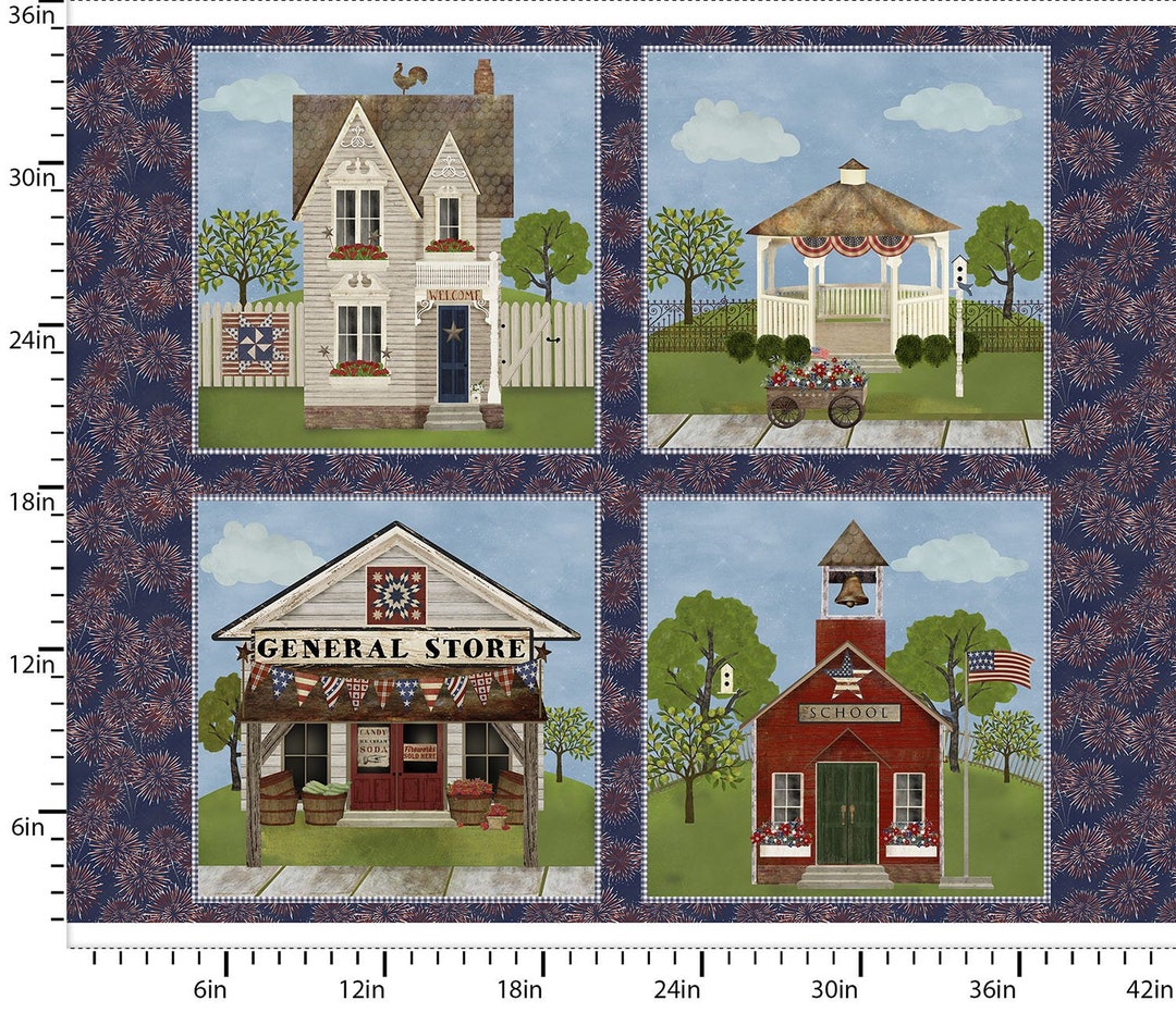 Sweet Land of Liberty Sweet Liberty Panel 36 in Multi by Beth Albert ...