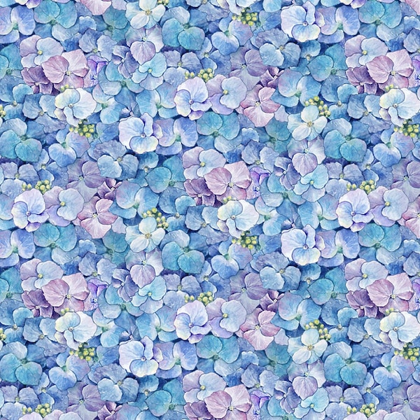 Hydrangea Fabric - Etsy