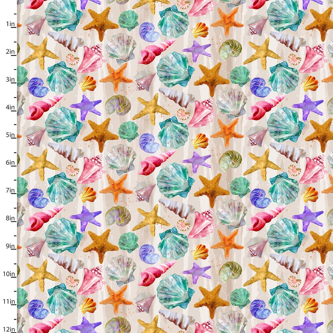 Shining Sea Tonal Seashells by the Seashore in Sand by Connie Haley for ...