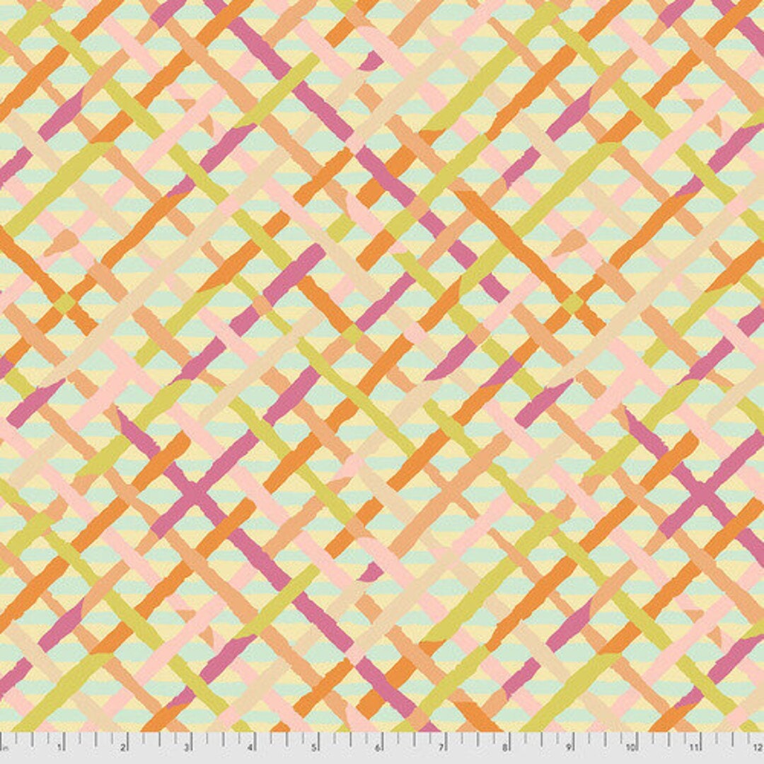 Mad Plaid in Pastel Yellow by Brandon Mably of Kaffe Fassett for Free ...