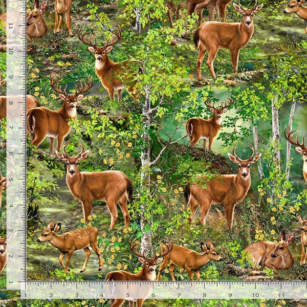Deer Fabric - Etsy