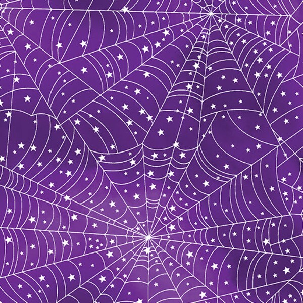 Purple Spiderweb Fabric - Etsy