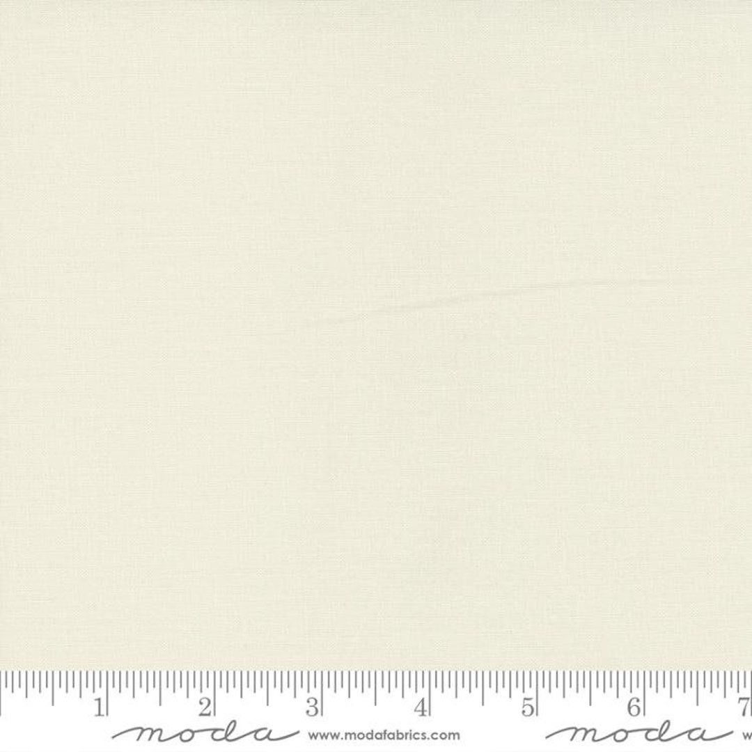Bella Solids in Porcelain Cream by Moda Fabrics 44 Inches Wide 100% ...