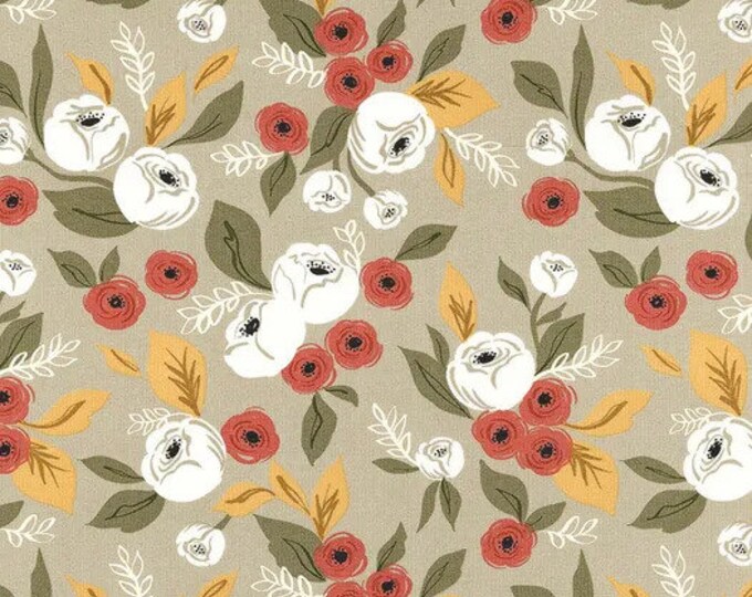 Flower Pot Meadow in Taupe by Lella Boutique for Moda Fabrics 44 Inches ...