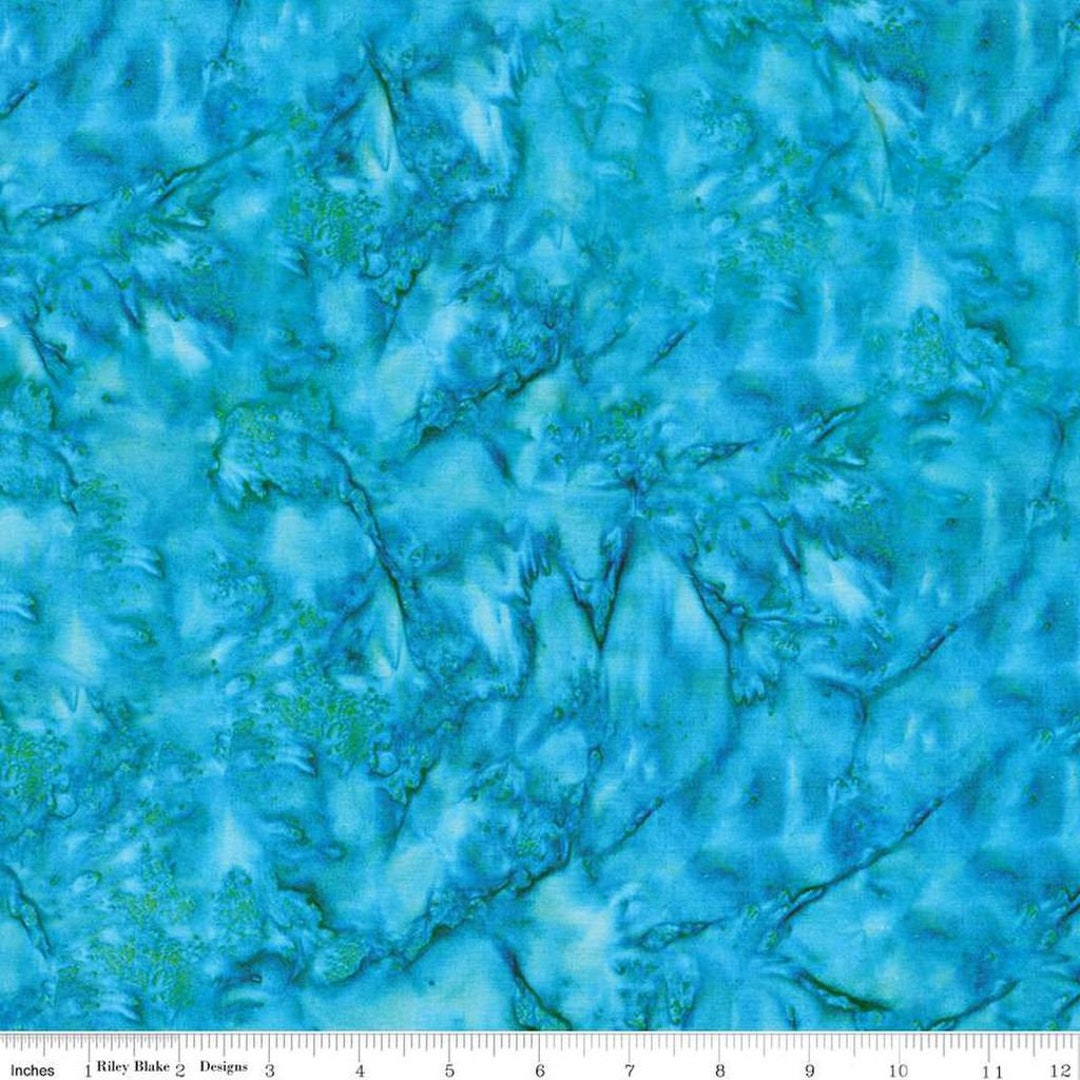 Expressions Batiks Hand-dyes Basic Texture Blender in Aegean Blue by ...