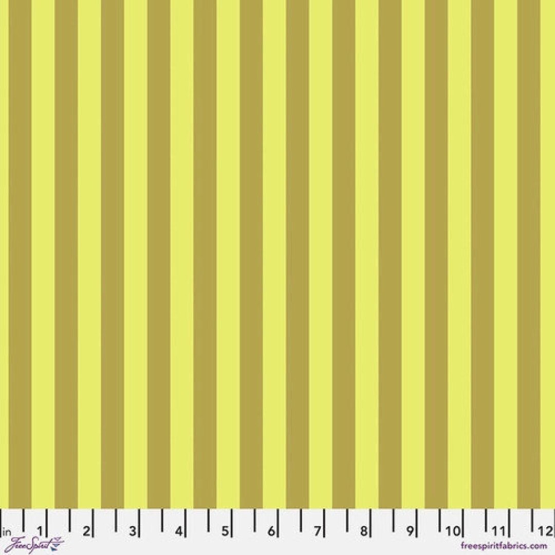 Neon True Colors Neon Tent Stripe in Moonbeam Yellow by Tula Pink for ...