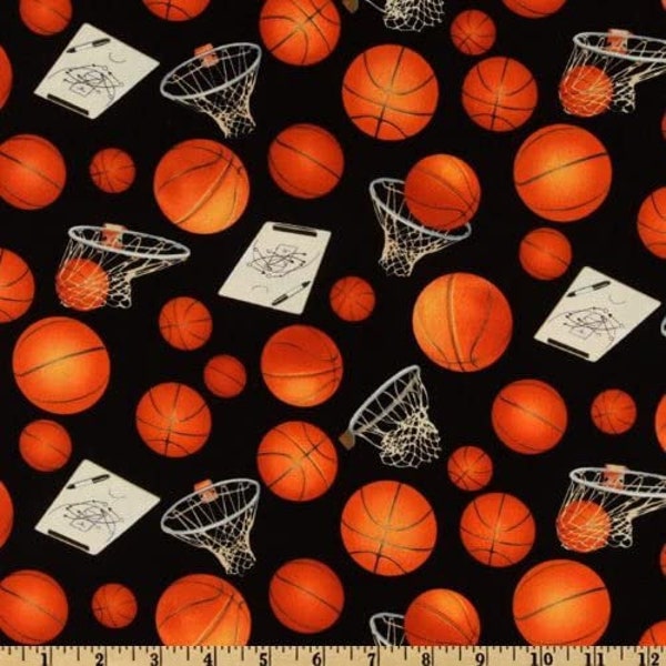 Basketball Fabric - Etsy