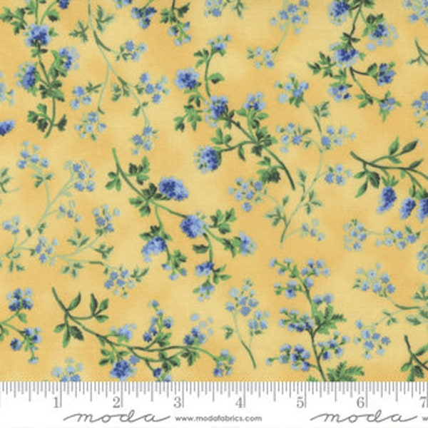 Blue Yellow Fabric - Etsy
