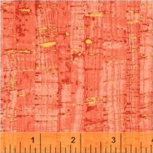 Uncorked in Coral With Gold Metallic Thread by Windham Fabrics 44-45 ...
