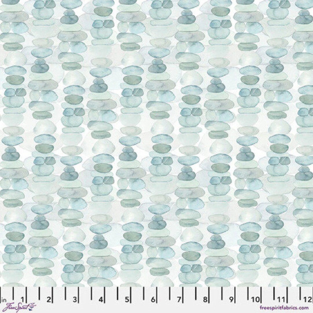 Touchstones Cairns Geo Texture in Ocean Blue by Shell Rummel for Free ...