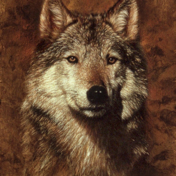 Wolf Fabric Panel - Etsy