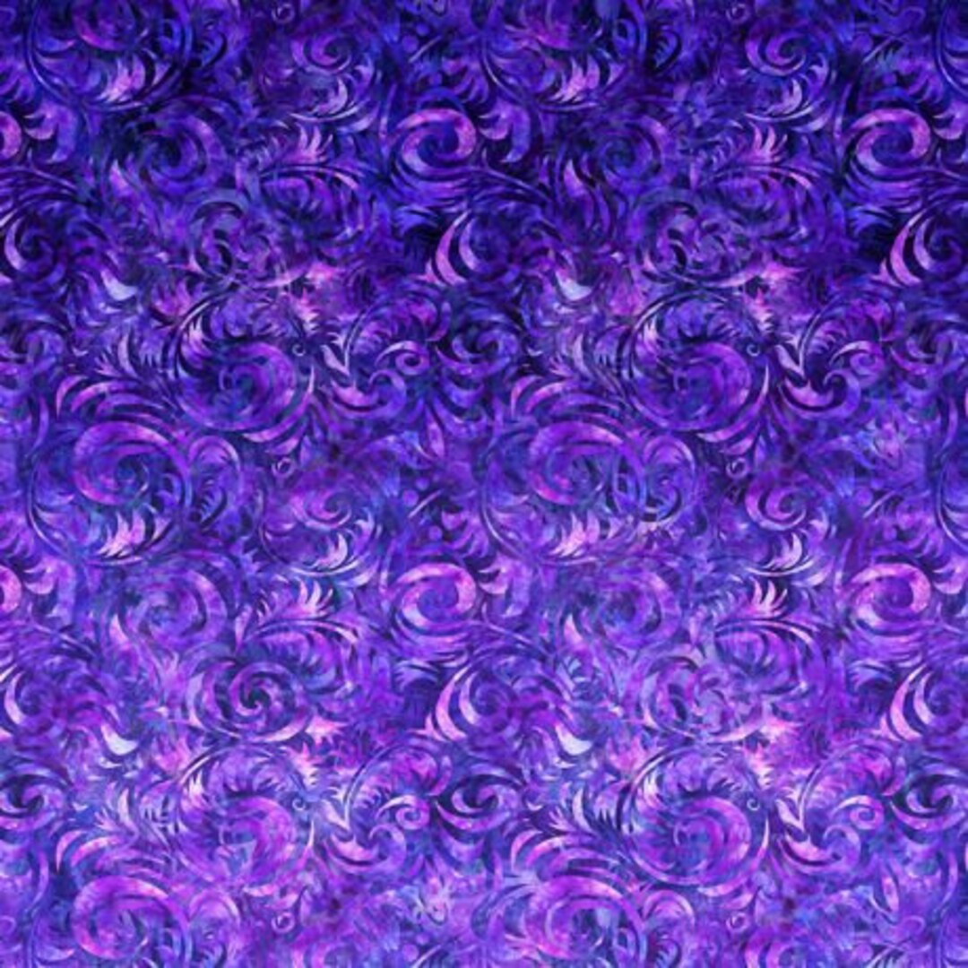 Eclectica Ombre Scroll Blender in Violet by Dan Morris for Quilting ...